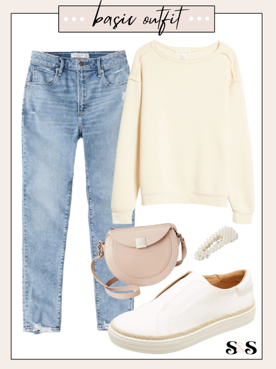 Super Cute Basic Outfit Idea (With Everything Under $50!)