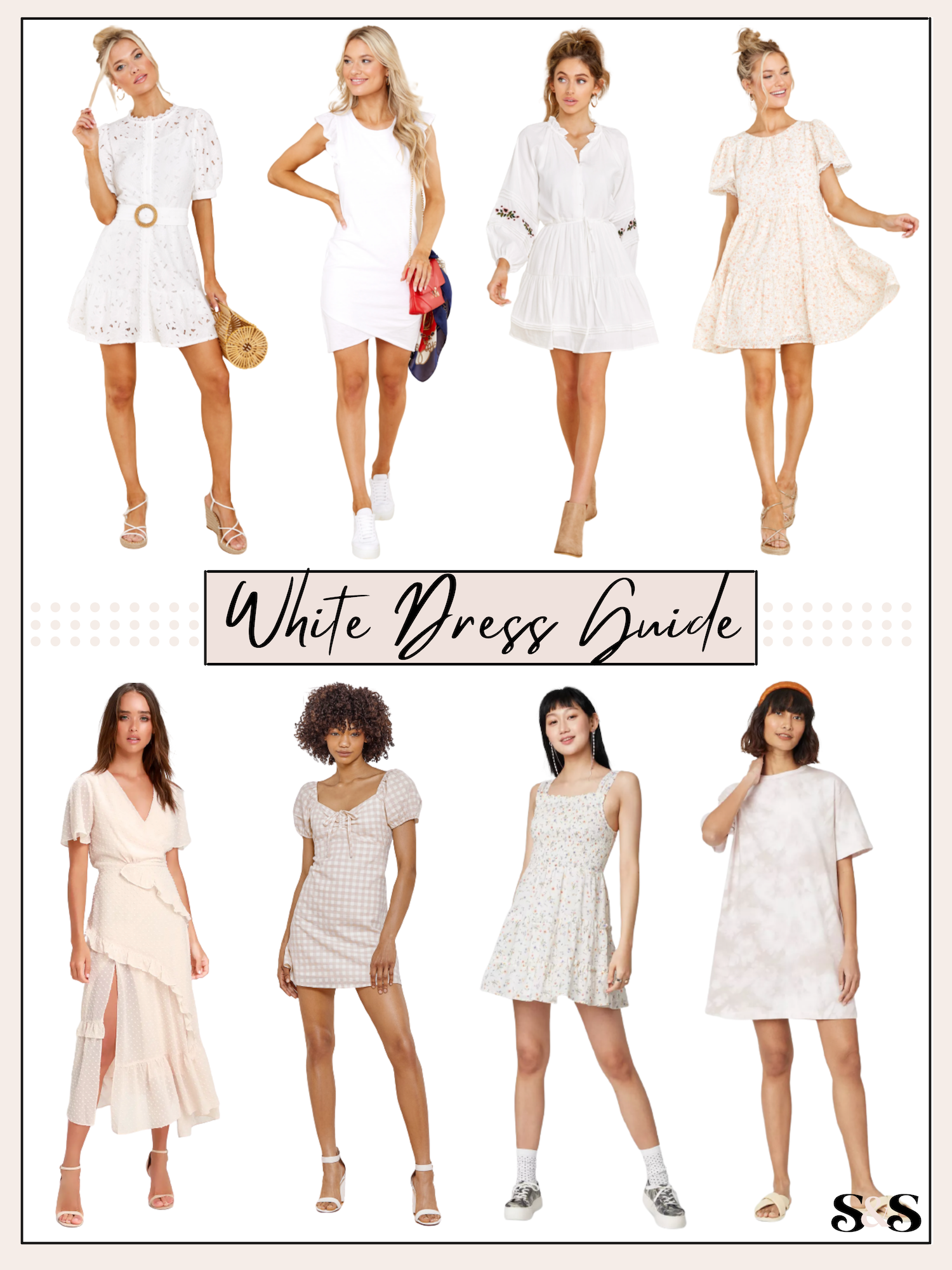 White Dress Guide All Under $64 | The Best White Dresses