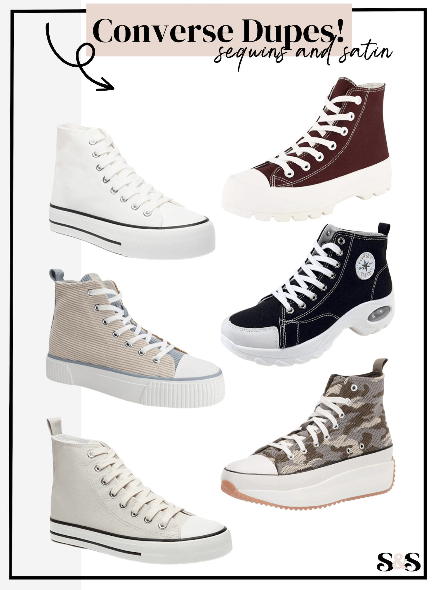 10+ Best Converse High Top Dupes on Amazon Under $50!