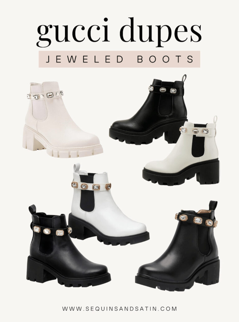 7 Best Gucci Boots Dupes & Jeweled Booties Look Alikes!